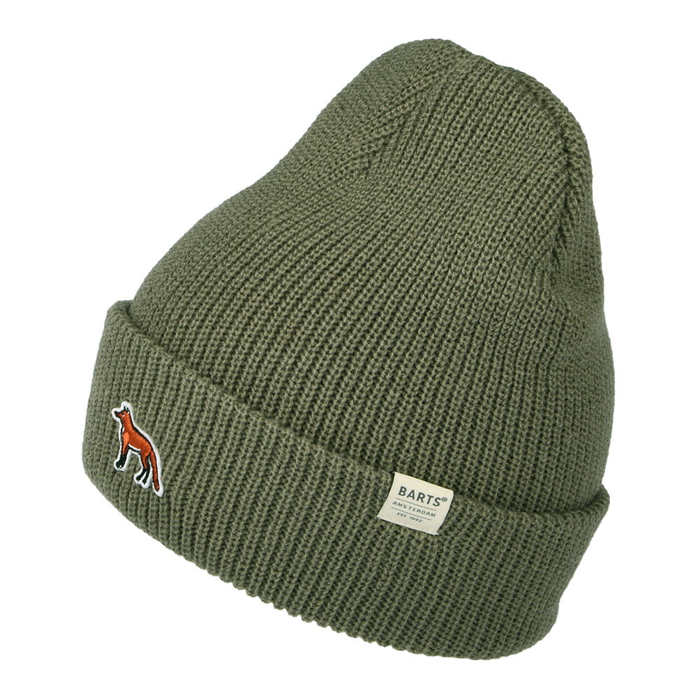 Barts Portash Cuffed Beanie Mütze Fuchs - Militärgrün – Hüte und Mützen